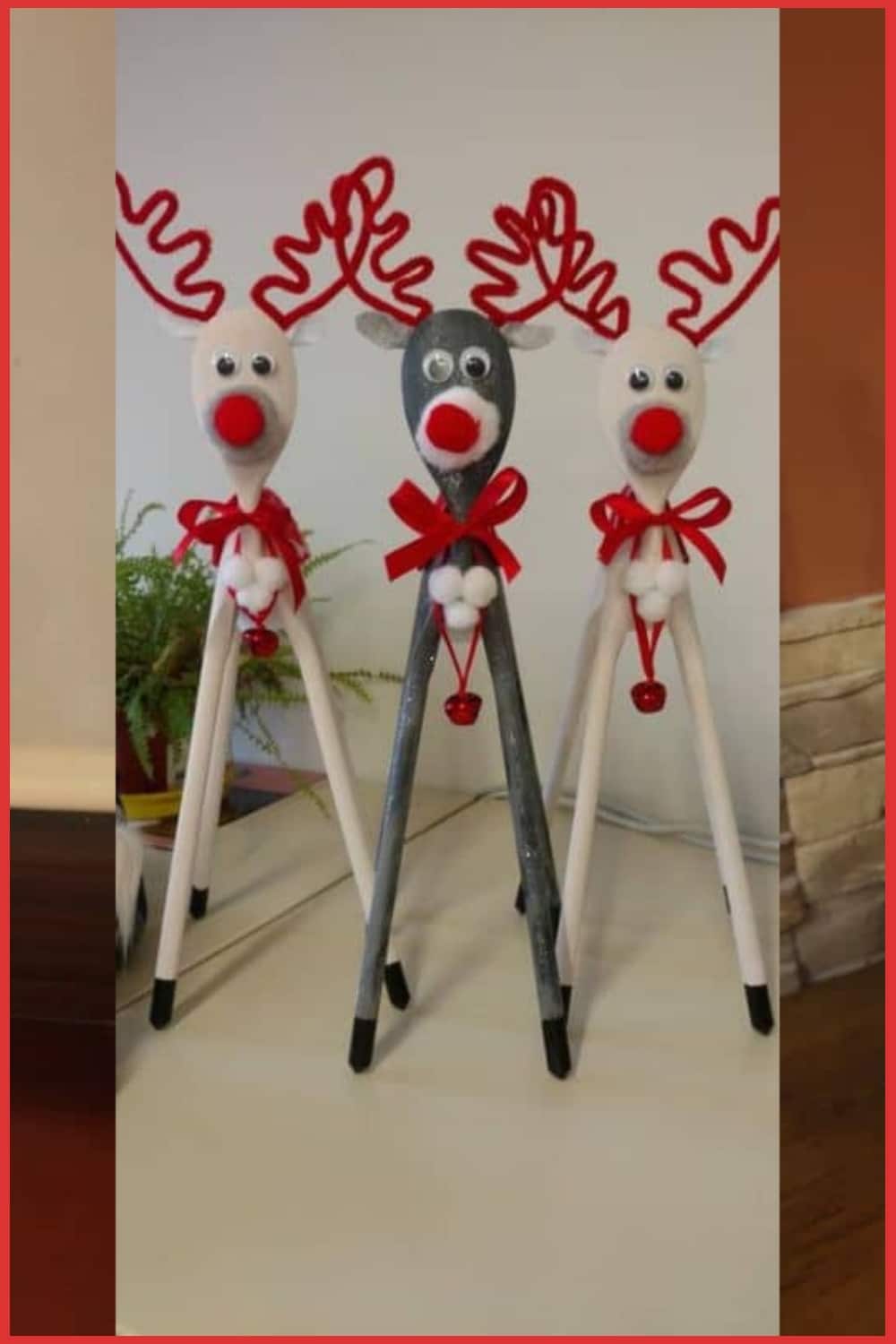 Hermosos Renos Navideños Usando Cucharones De Madera: ¡Un Toque Único ...