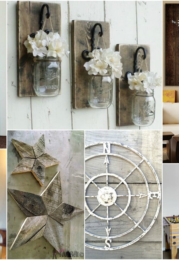 15+ Impresionantes Ideas para Decorar una Pared Rustica