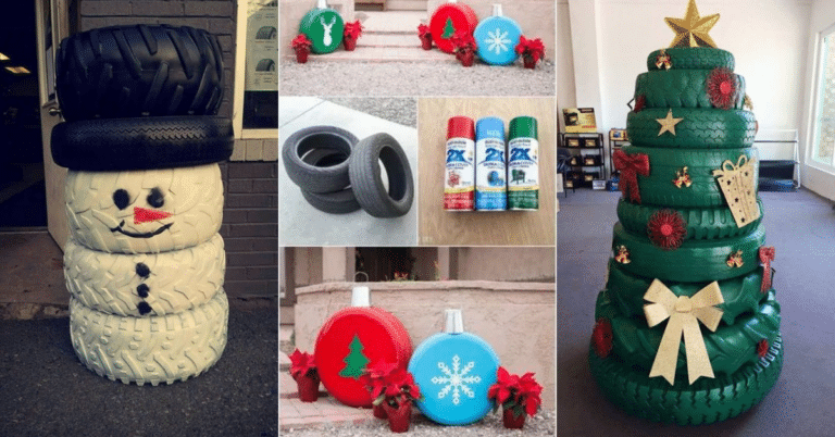 Ideas Para Hacer Adornos Navideños Reciclando Llantas