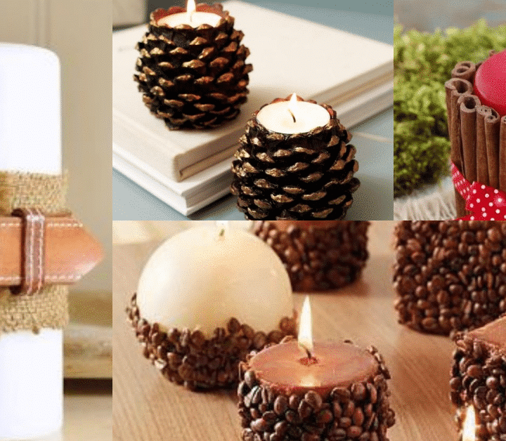 Ideas creativas para decorar velas.