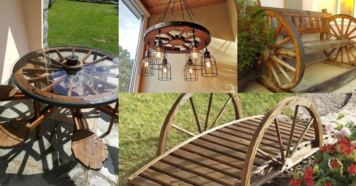 Cómo Usar Ruedas De Madera Viejas Para Decorar Tu Hogar